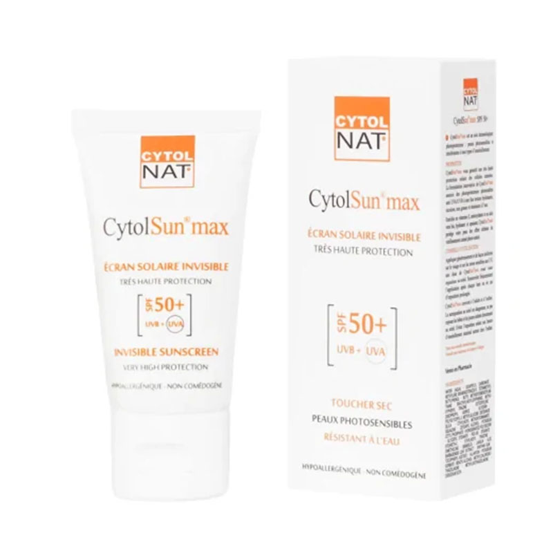 CYTOLNAT CYTOLSUN MAX ECRAN INVISIBLE SPF50+ 50ML – Fourpharma